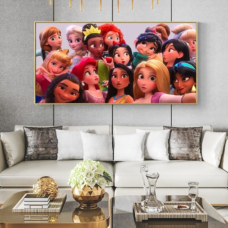 Disney Princess Canvas Painting Ideas