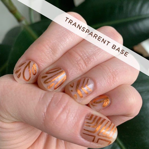 20 Sheets/set 3D Golden Nail Stickers - Etsy