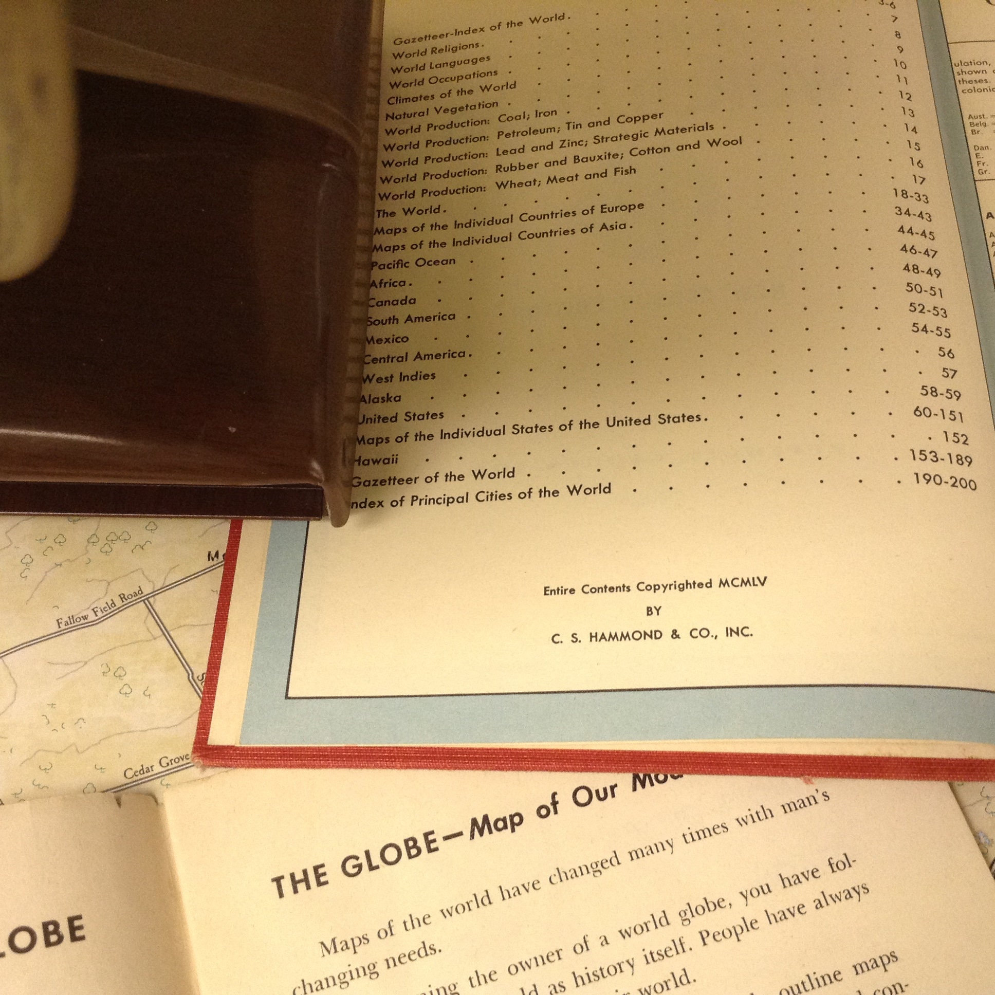 12 Replogle Globe With Atlas and Pamphlet Early - Etsy