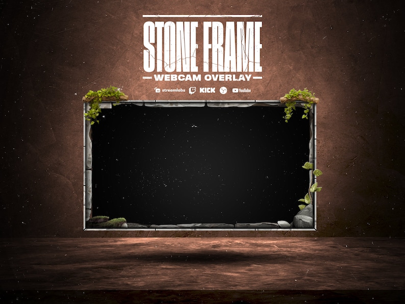 Stone Frame Webcam Overlay: Nature Stream Theme (digital Download) - Etsy
