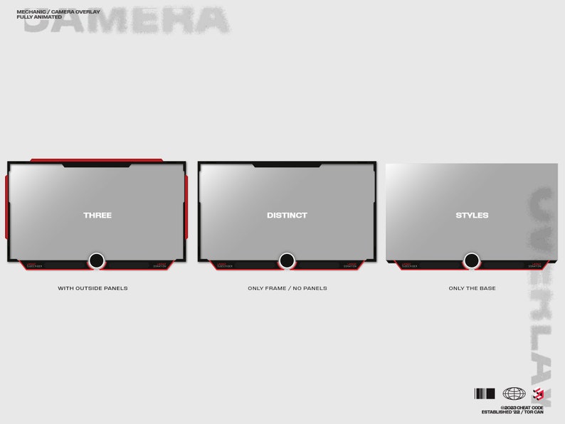 Fully Animated Twitch Camera Overlay - Minimal Design - Webcam Overlay ...