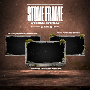 Stone Frame Webcam Overlay: Nature Stream Theme (digital Download) - Etsy