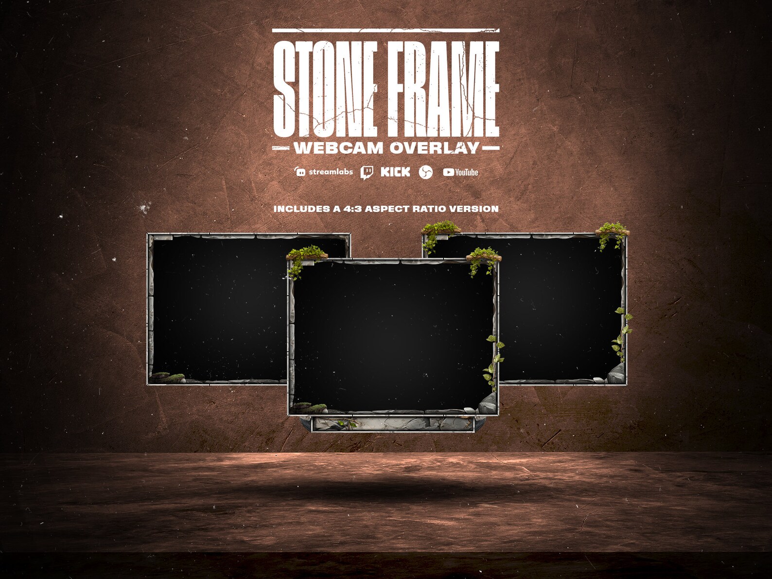 Stone Frame Webcam Overlay: Nature Stream Theme (digital Download) - Etsy