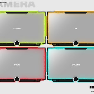 Fully Animated Twitch Camera Overlay - Minimal Design - Webcam Overlay ...