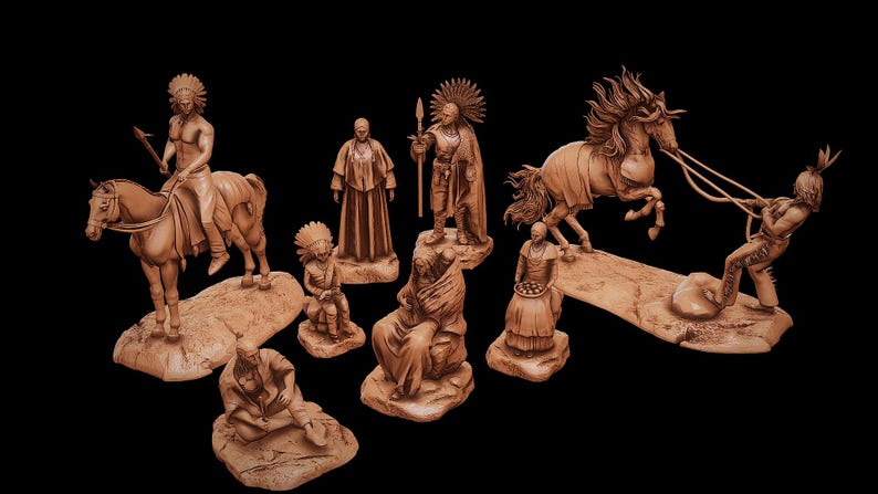 Native American Village Set #1 STL Files - Etsy