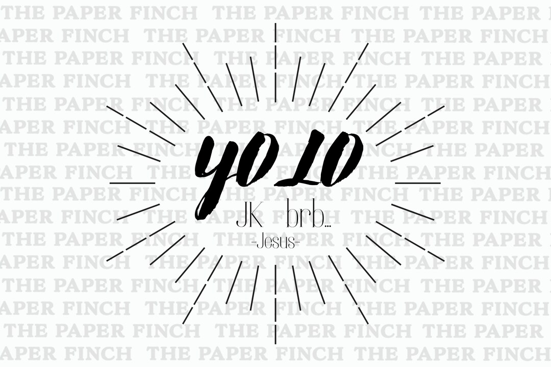 YOLO SVG, PNG, Cricut Cut File - Etsy