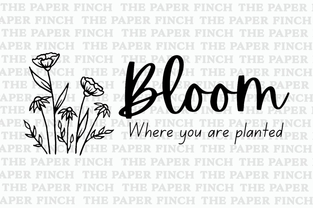 Bloom SVG, PNG, Cricut Cut File - Etsy