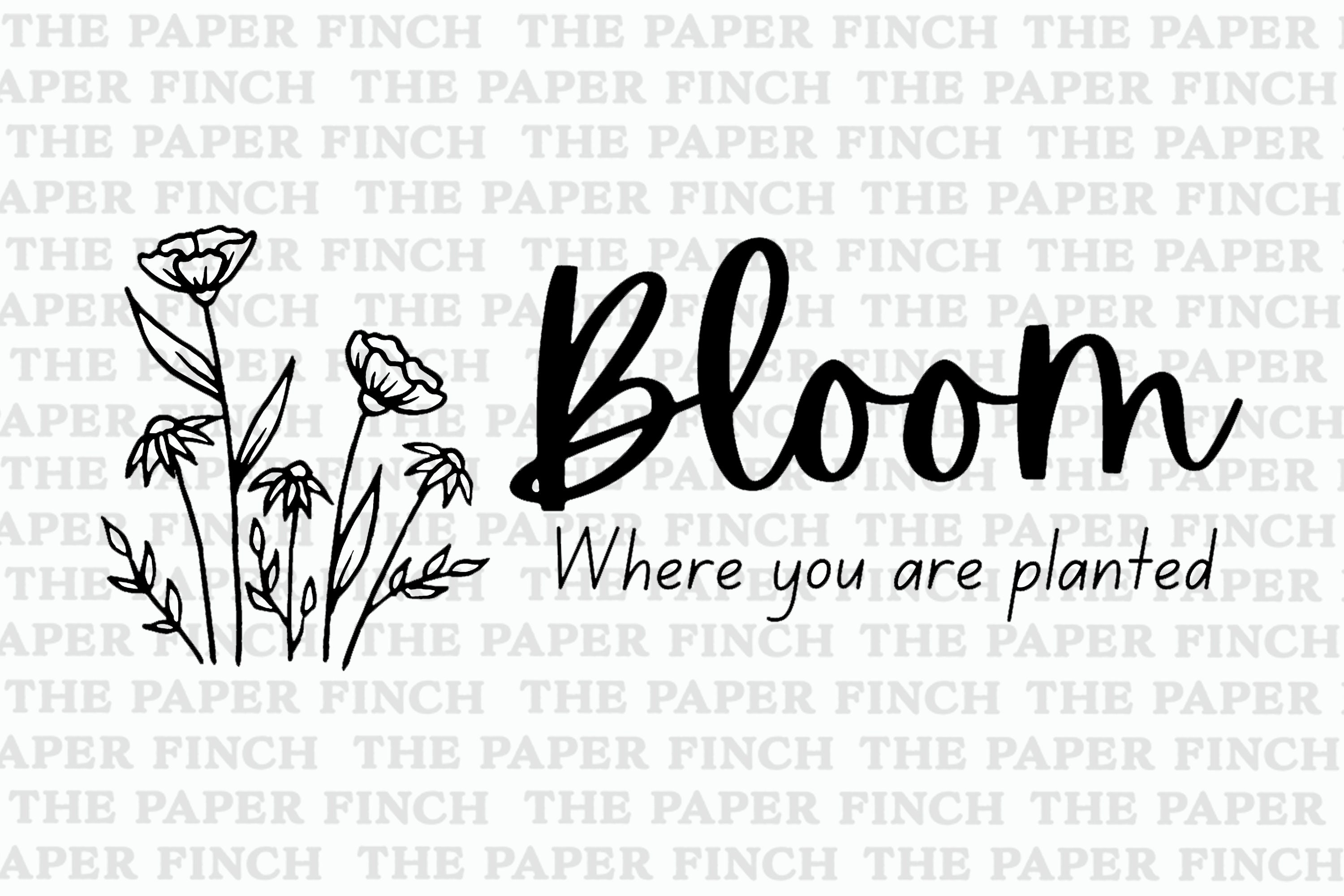 Bloom SVG, PNG, Cricut Cut File - Etsy