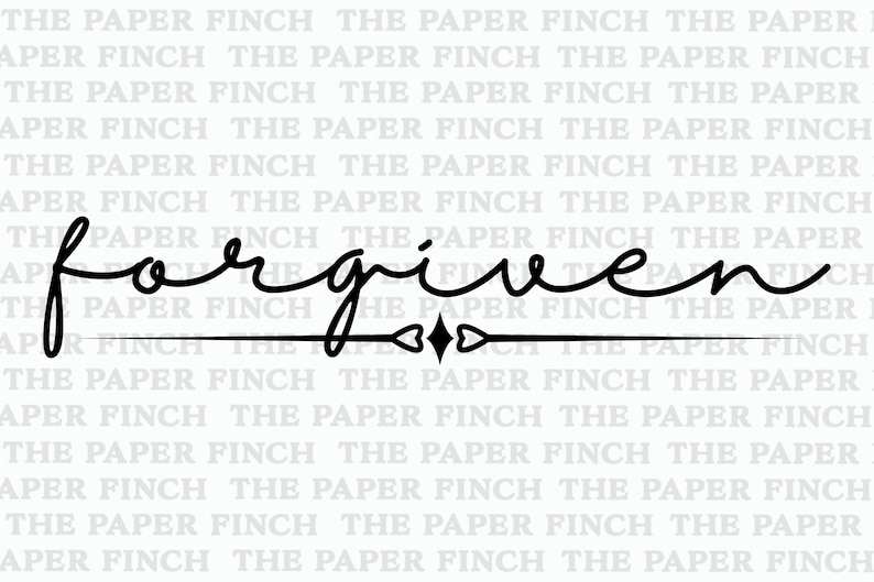 Forgiven SVG, PNG, Cricut Cut File - Etsy