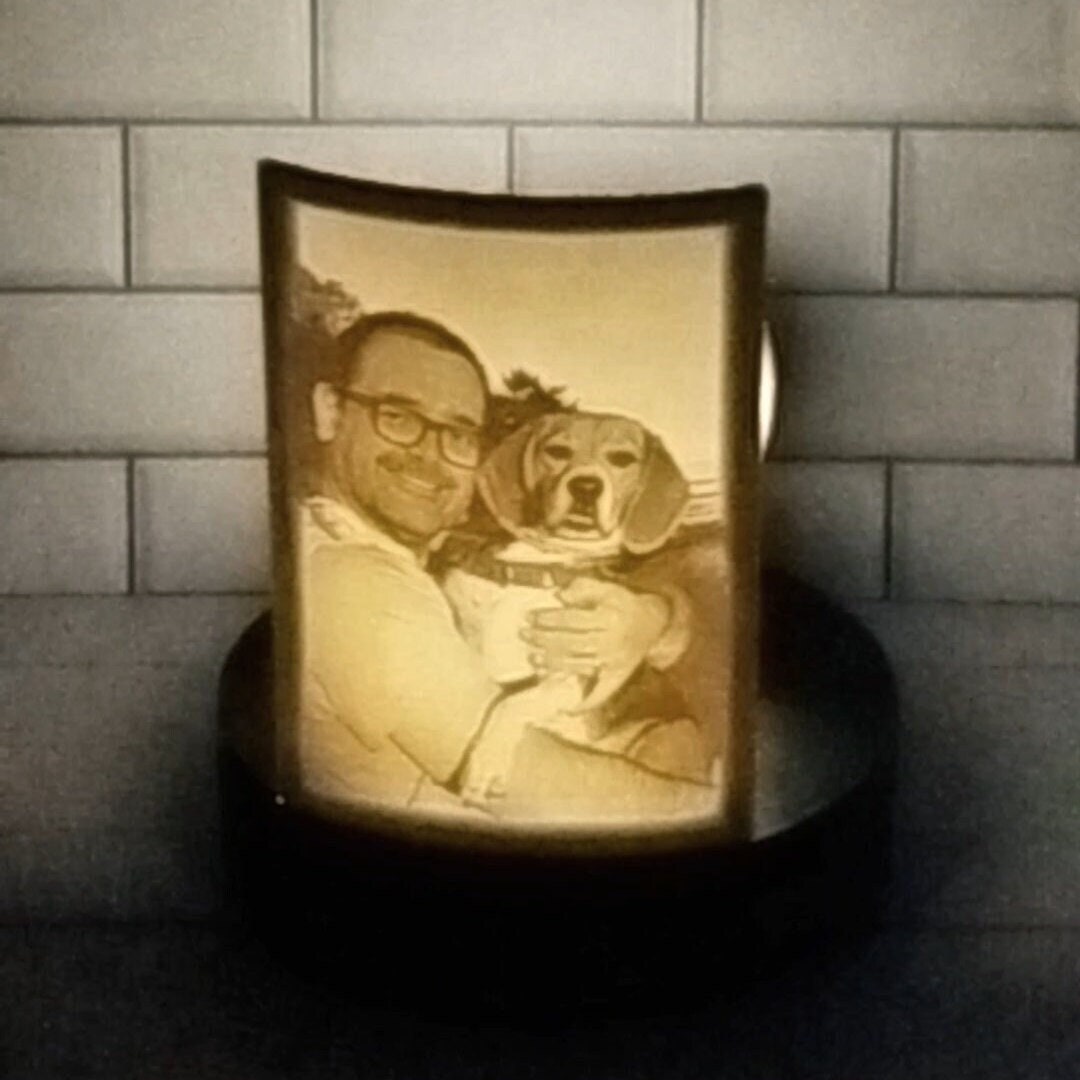 Litofania 3d personalizada con tu foto, Lámpara de Fotos 3D, Litofania ...