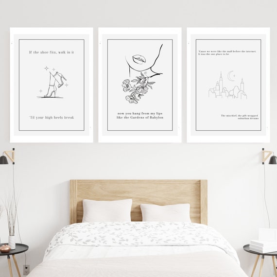 Trio Taylor Swift Poster Taylor Swift Merch Quotes About - Etsy