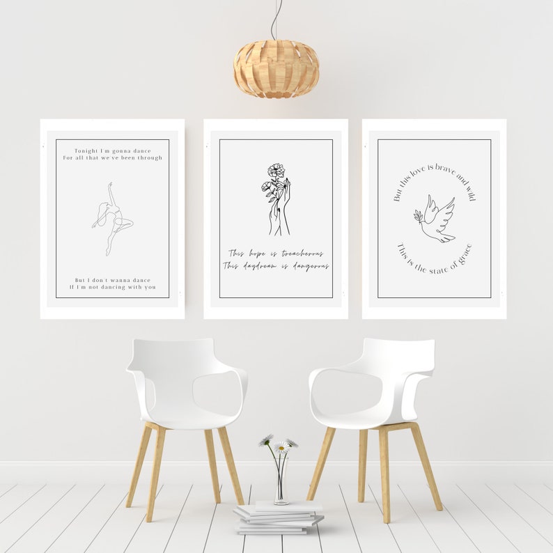 Trio Taylor Swift Poster Taylor Swift Merch Quotes About Life Printable ...