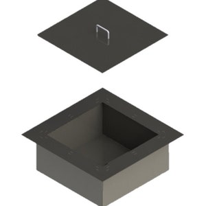 Smokeless Square Fire Pit Insert Plans - Etsy