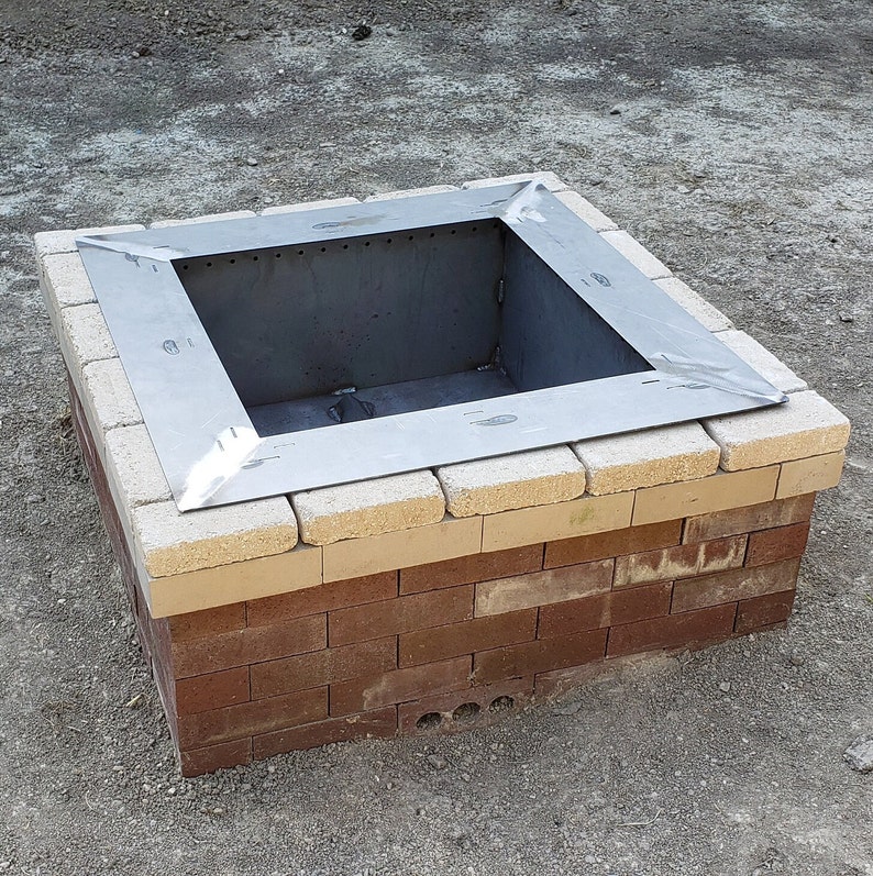 Smokeless Square Fire Pit Insert Plans - Etsy