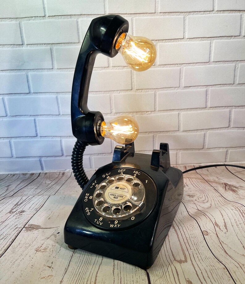 Vintage Rotary Phone Lamp - Etsy