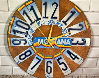 License Plate Wall Clock - Etsy