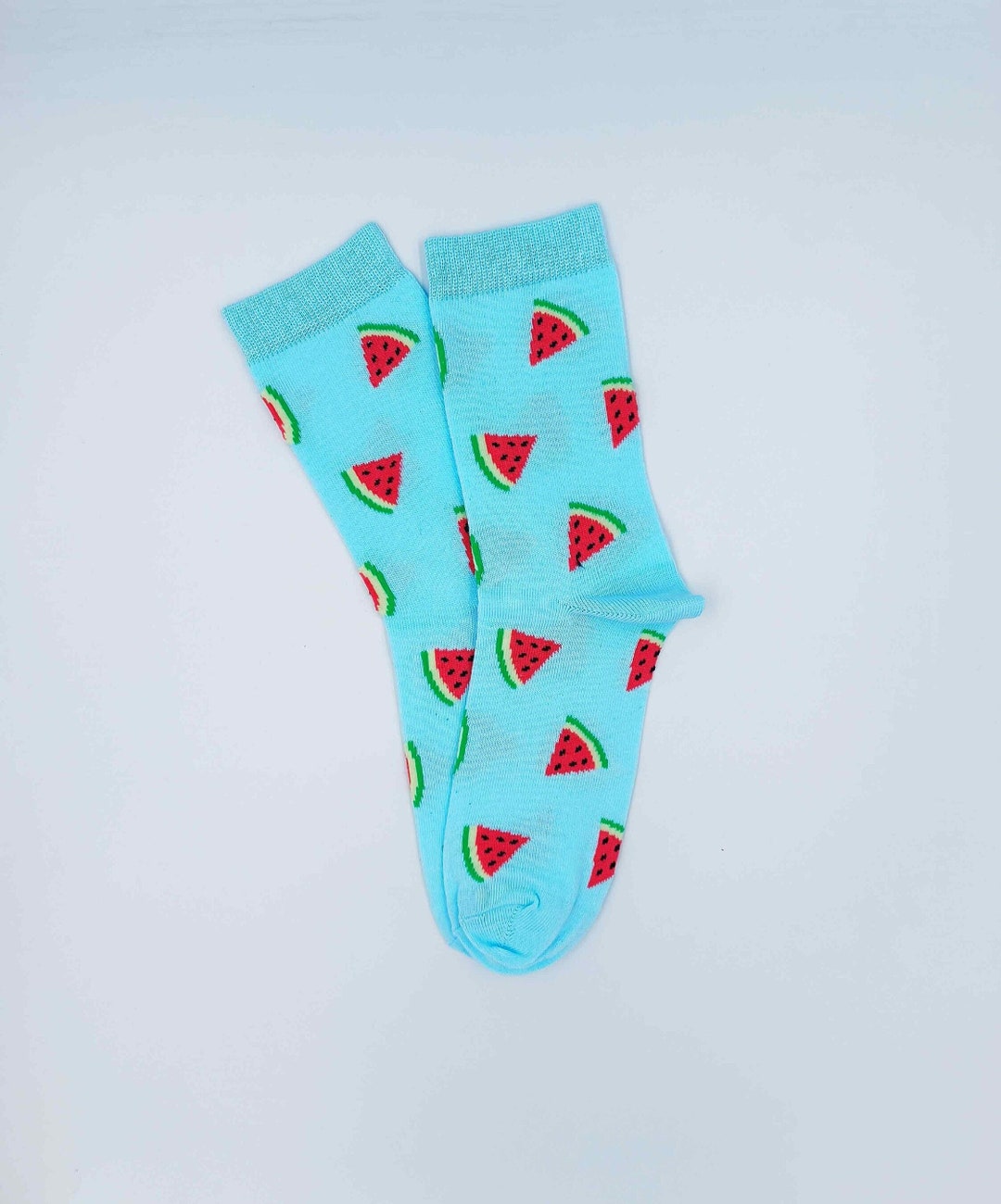 Watermelon Patterned Cute Socks, Fun Socks, Colorful Socks, Novelty ...