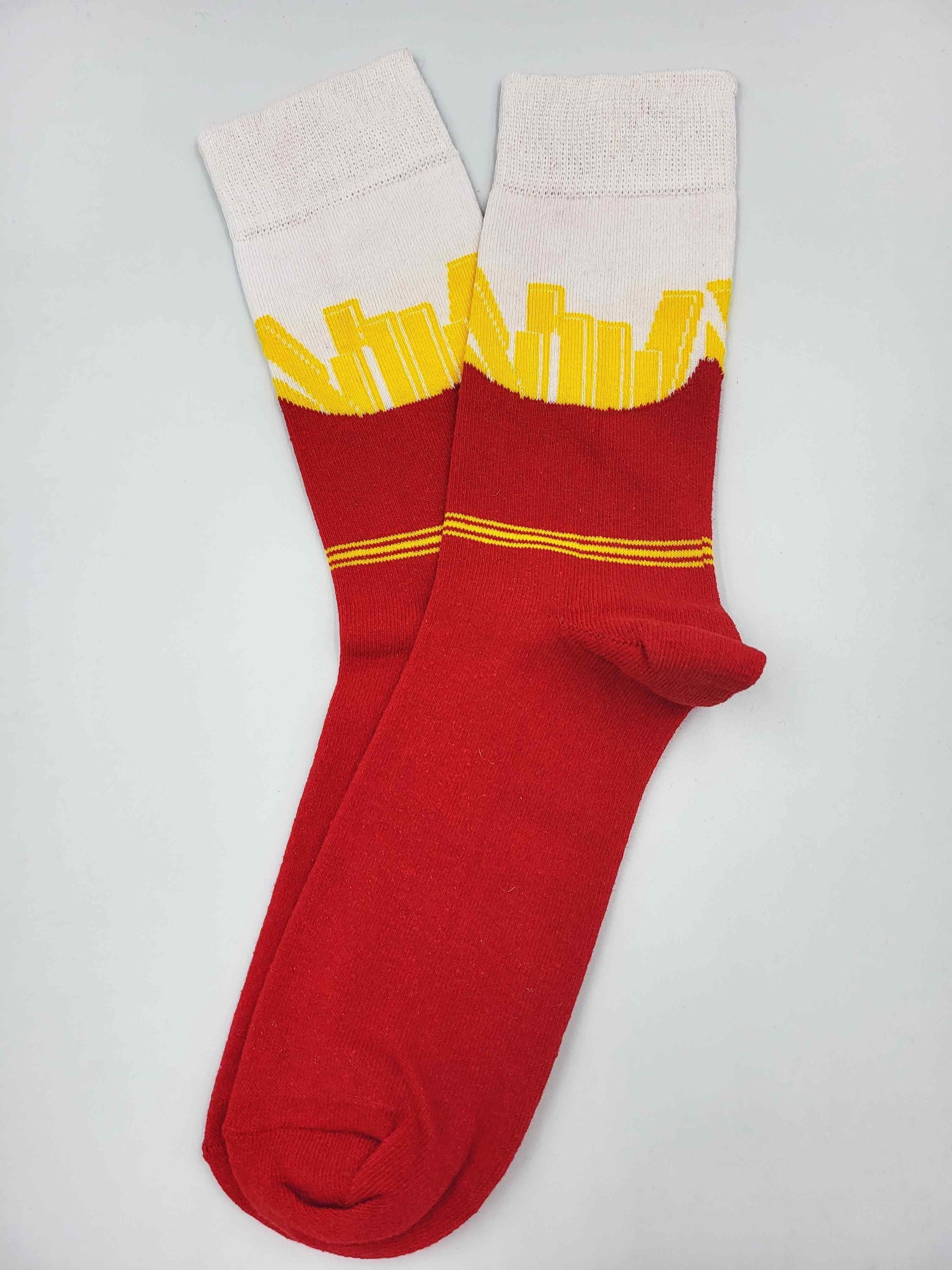 French Fries Socks, Funny Socks, Fast Food Socks - Etsy