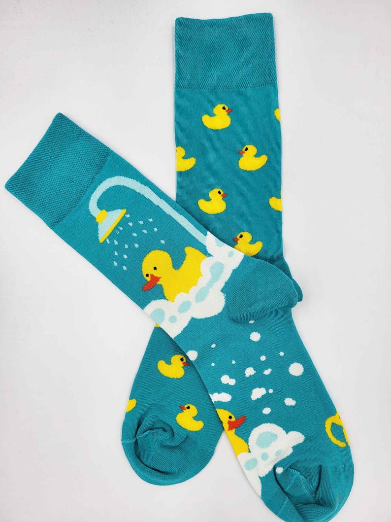 Duck Mismatched Socks, Fun Colorful Novelty Socks - Etsy UK