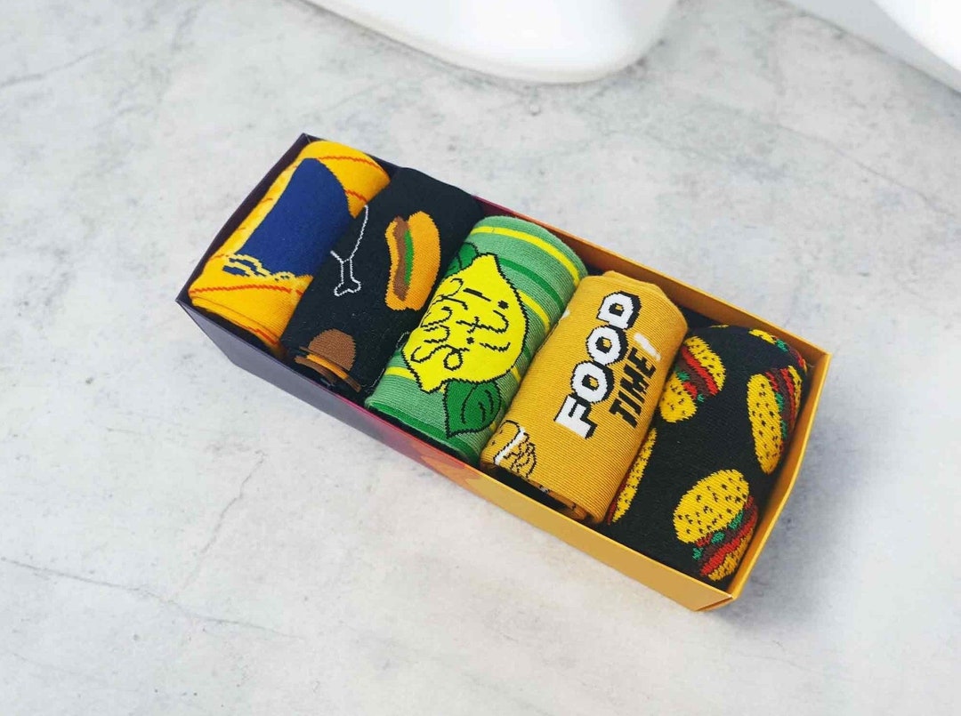 Pack of 5 Fast Food Socks, Funny Socks, Crazy Socks - Etsy