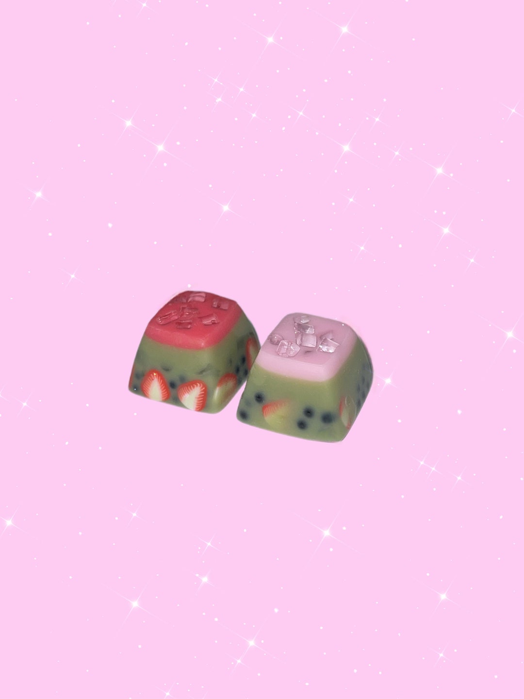 Iced Milk Tea Boba Keycaps Custom Artisan Keycaps - Etsy