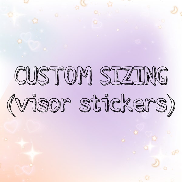 Visor Stickers - Etsy