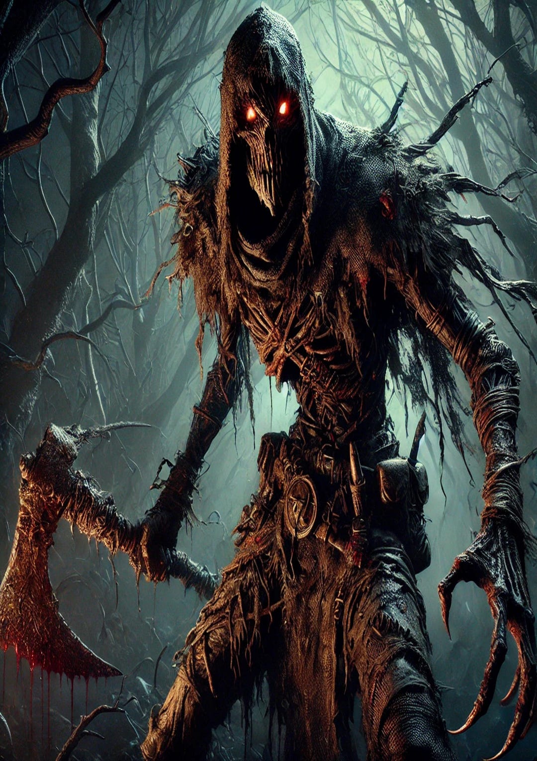 The Wicked Huntsman, Horror Art, Wall Art, Supernatural Wall Art ...