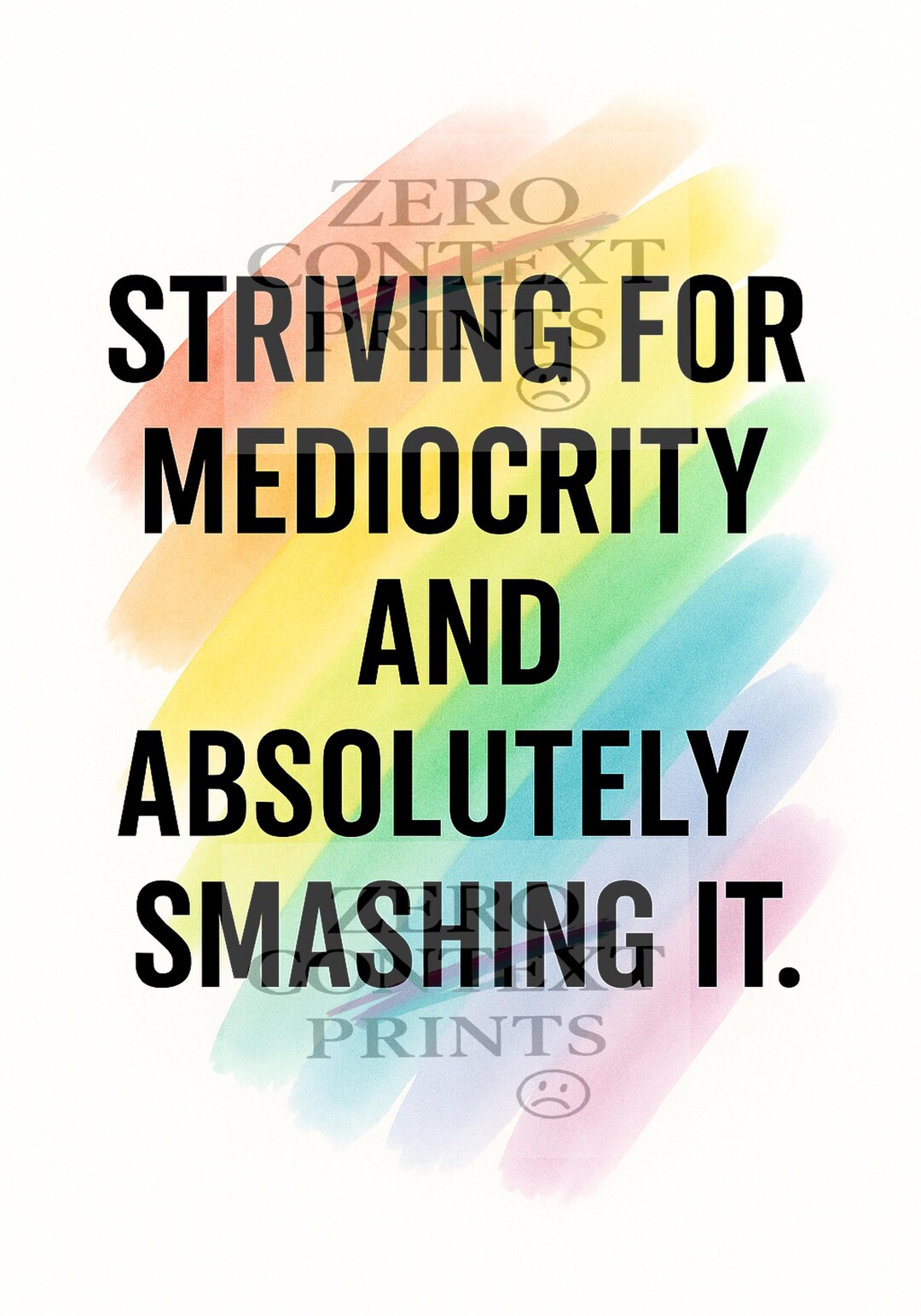 Introvert Inspirational Quote Print, Funny, Rainbow, Digital, Wall Art ...