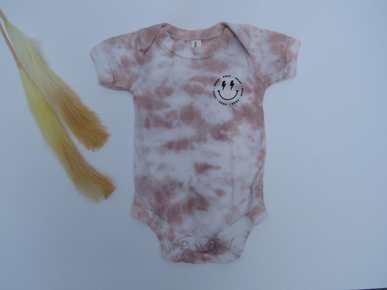 Tie Dye Lightning Smiley Anak Tee/onesie - Etsy
