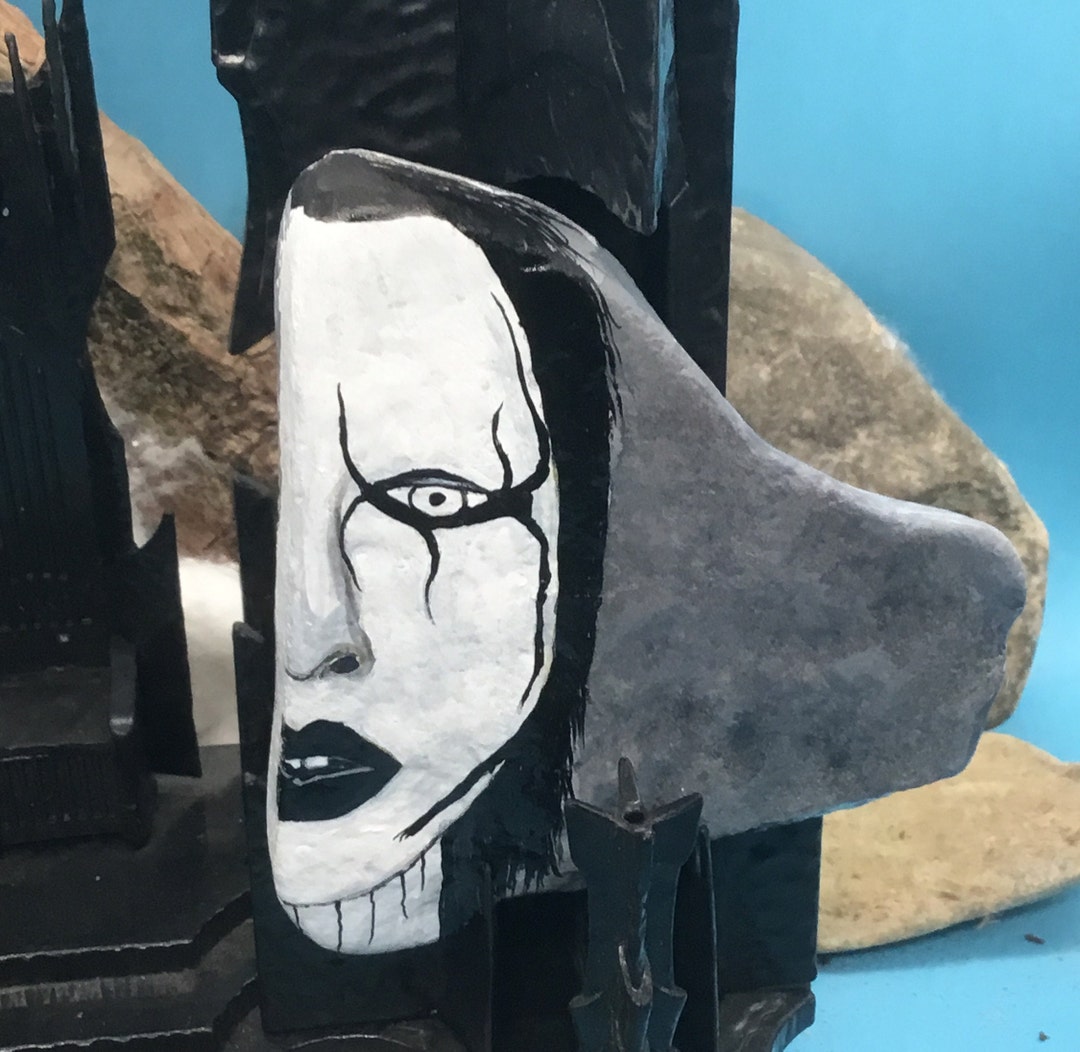 Marilyn Manson Portrait, Only the Left Side of the Face, Hand Painted ...