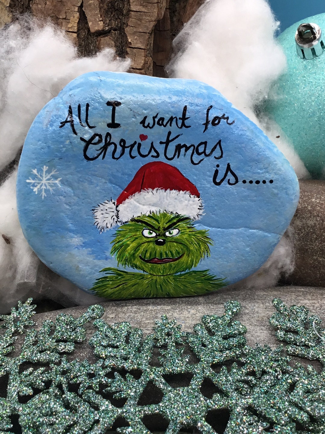 Le Grinch dit Tout ce que je veux pour Noël - Etsy France