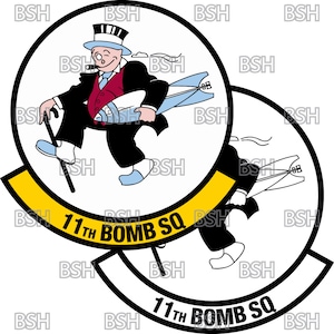 11th Bomb Squadron Patch Vector Image Files .svg, .pdf, .ai, & .eps Formats Plus Rasters .jpg ...