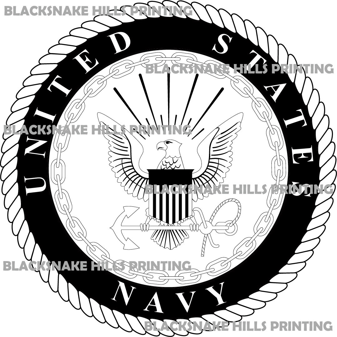 US Navy Emblem Vector Image Files multiple Formats Plus JPG - Etsy