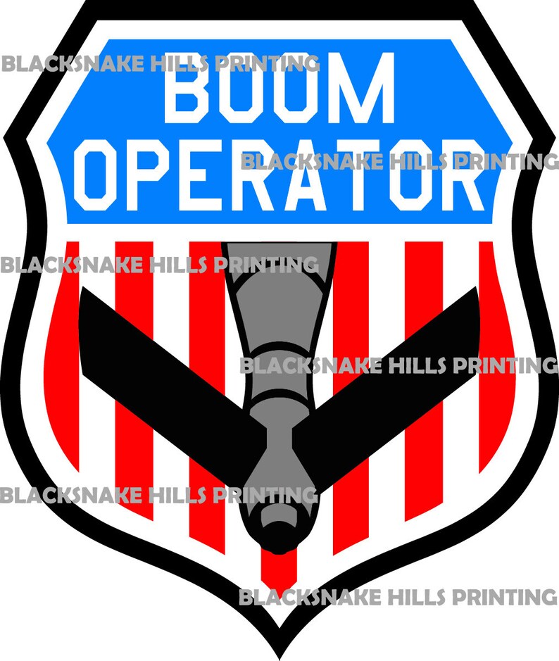 KC-135 Boom Operator Patch Vector Image Files .ai .pdf - Etsy