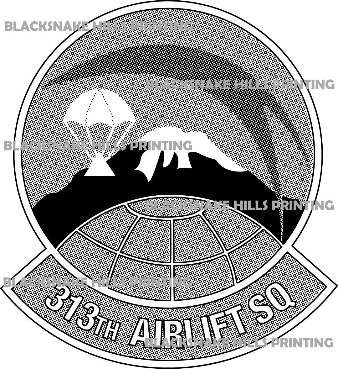 313th Airlift Squadron Patch Vector Image Files .svg .pdf - Etsy