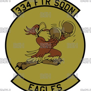 334th Fighter Squadron Patch Vector Image Files .ai, .pdf, .eps, & .svg Formats Plus High Res ...