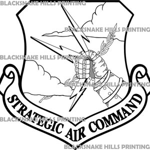 Strategic Air Command Patch Vector Image Files .ai, .pdf, .eps, & .svg Formats Plus High Res ...