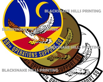 58th Airlift Squadron Patch Vector Image Files .svg .pdf - Etsy