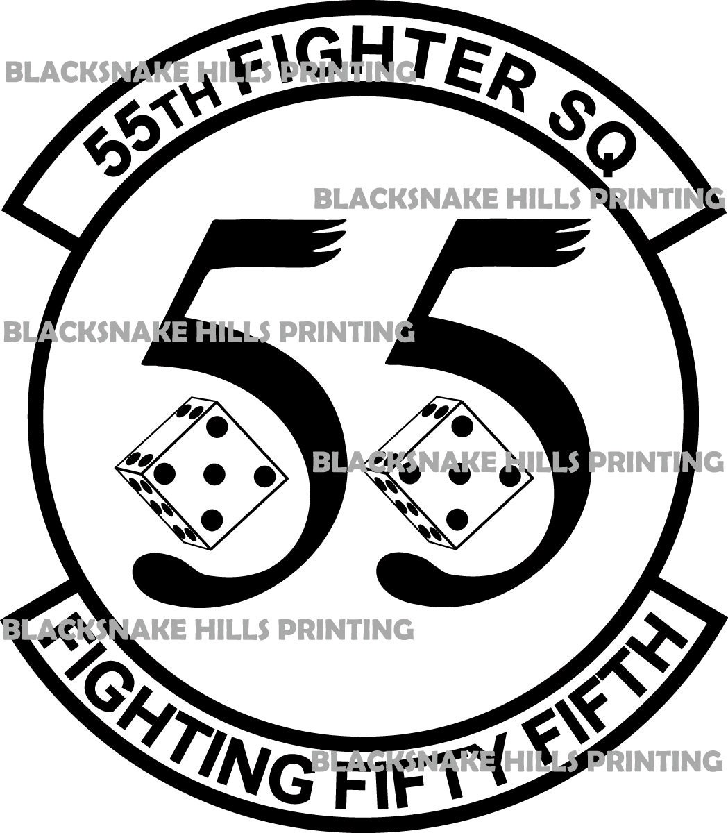 55th Fighter Squadron Patch Vector Images .svg, .pdf, .ai, & .eps ...