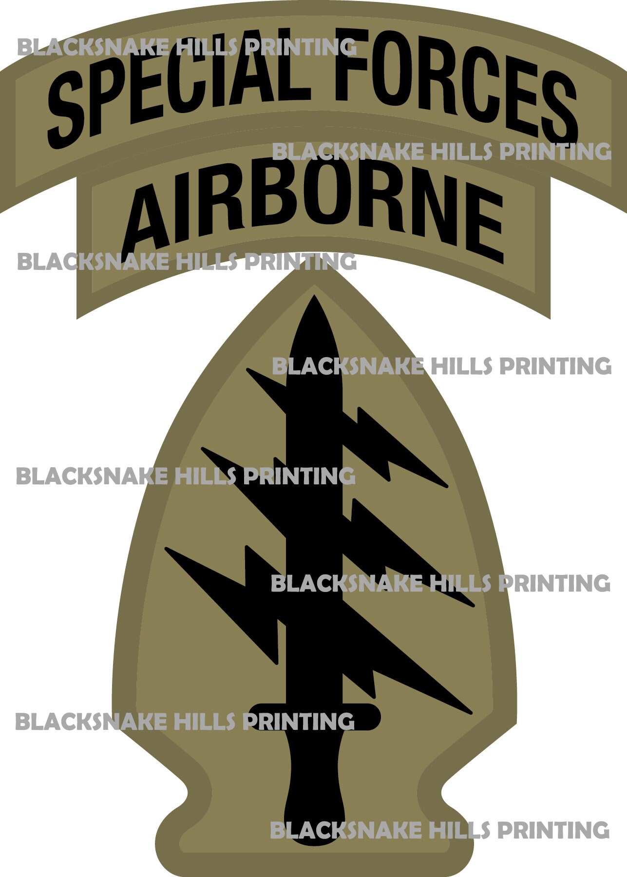 Special Forces airborne Patch Vector Image Files .ai .pdf - Etsy