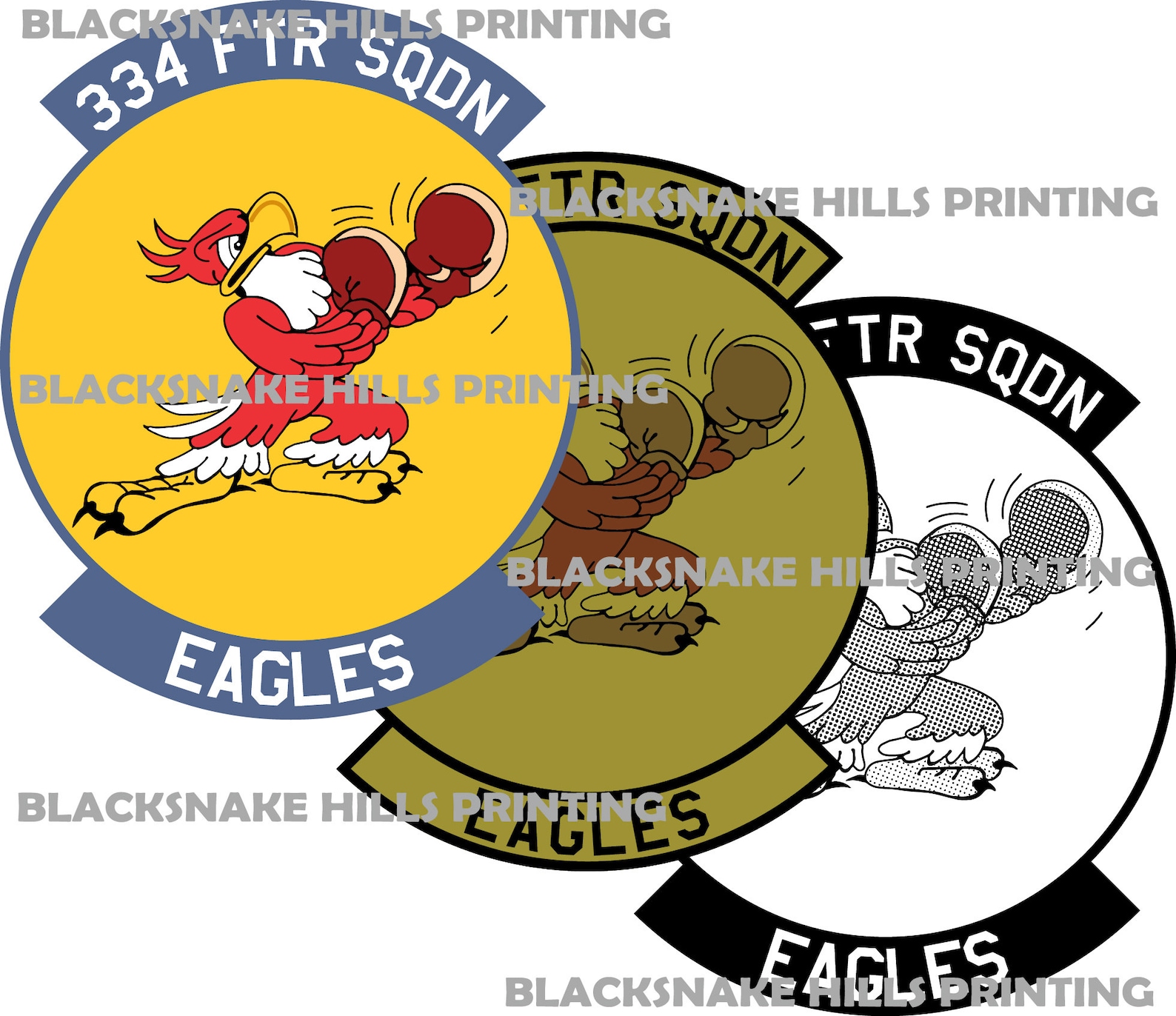 334th Fighter Squadron Patch Vector Image Files .ai .pdf - Etsy