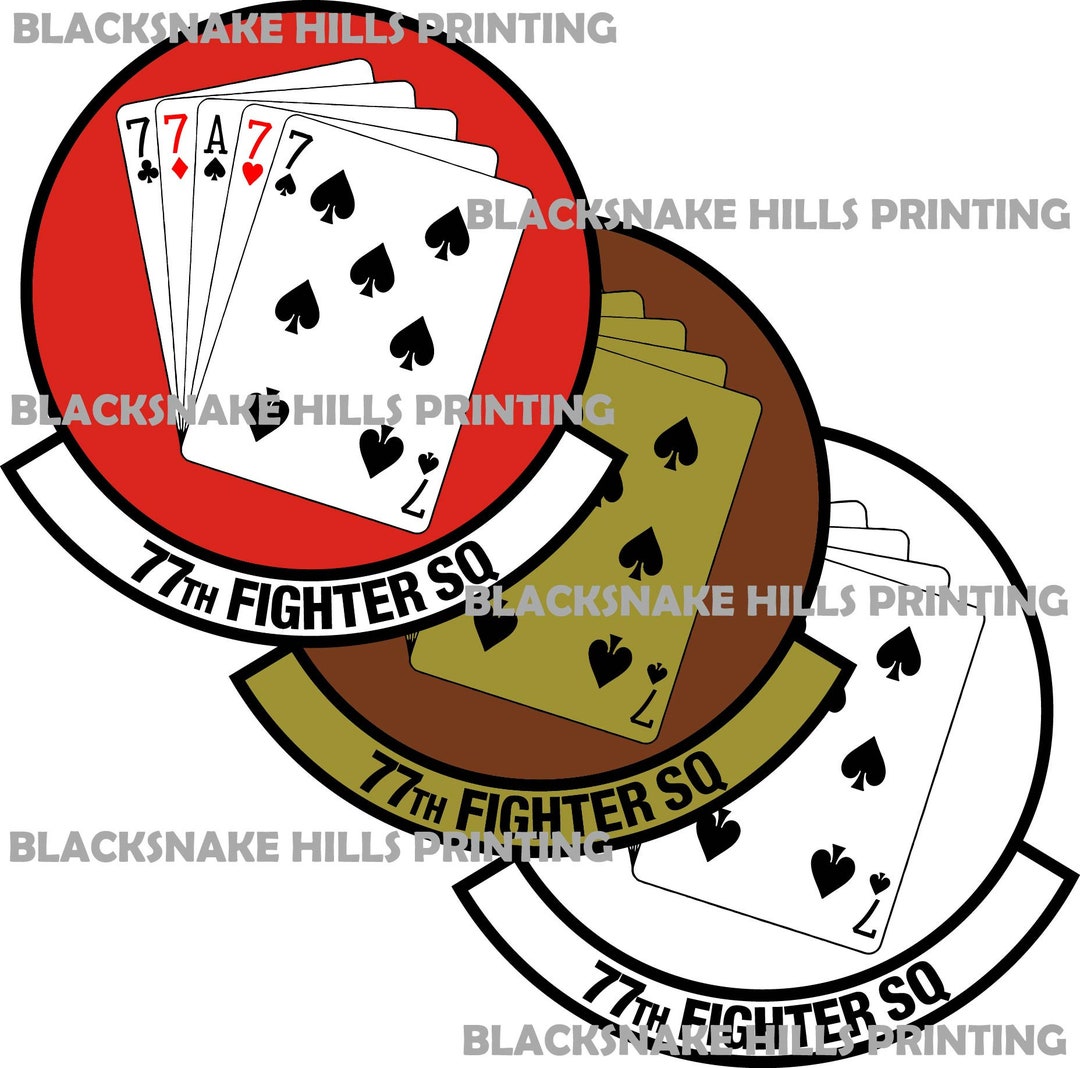 77th Fighter Squadron Patch Vector Image Files .ai, .pdf, .eps, & .svg ...