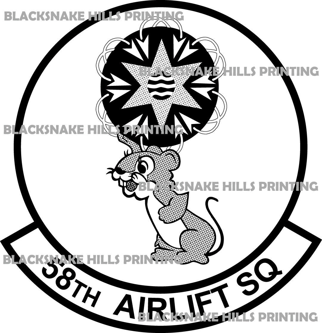 58th Airlift Squadron Patch Vector Image Files .svg, .pdf, .ai, & .eps ...