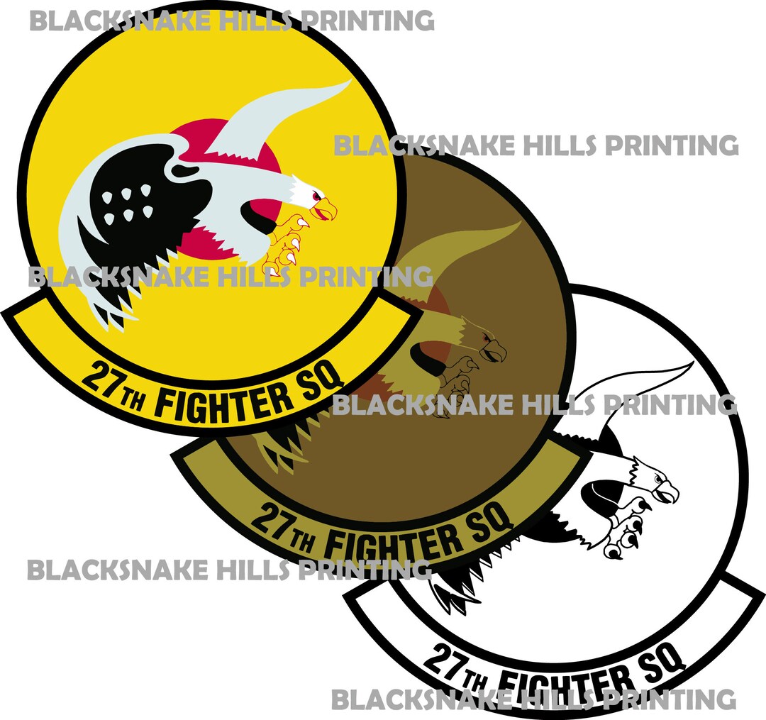 27th Fighter Squadron Patch Vector Image Files .ai, .pdf, .eps, & .svg ...