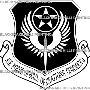 AFSOC Patch Vector Image Files .ai, .pdf, .eps, & .svg Formats Plus ...