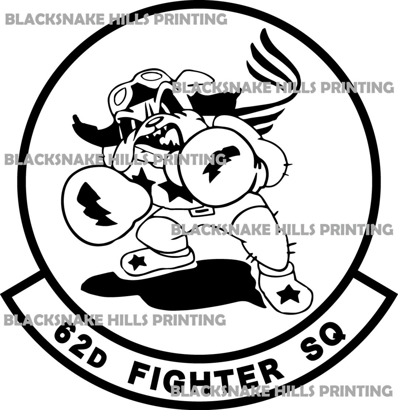 62d Fighter Squadron Patch Vector Image Files EPS and AI - Etsy