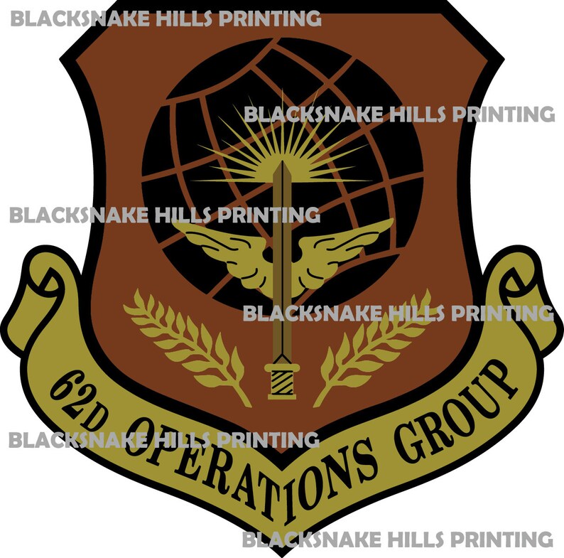 62nd Operations Group Patch Vector Image Files .ai .pdf - Etsy