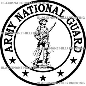 US Army National Guard Seal Vector Image Files .ai, .pdf, .eps, & .svg ...