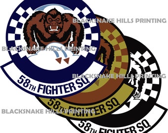 334th Fighter Squadron Patch Vector Image Files .ai, .pdf, .eps, & .svg ...