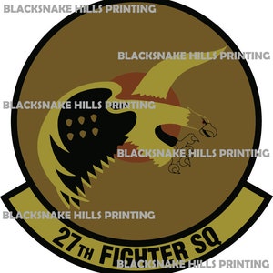 27th Fighter Squadron Patch Vector Image Files .ai, .pdf, .eps, & .svg ...